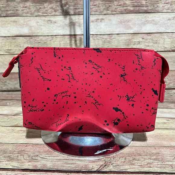 Fendi | Bags | Fendi Red Rubber Clutch Bag | Poshmark